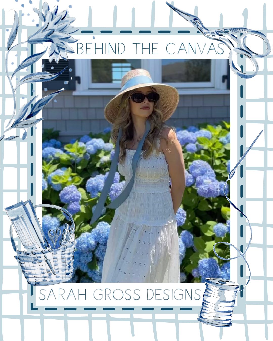 Behind the Canvas - Sarah Gross Designs – Penny Linn