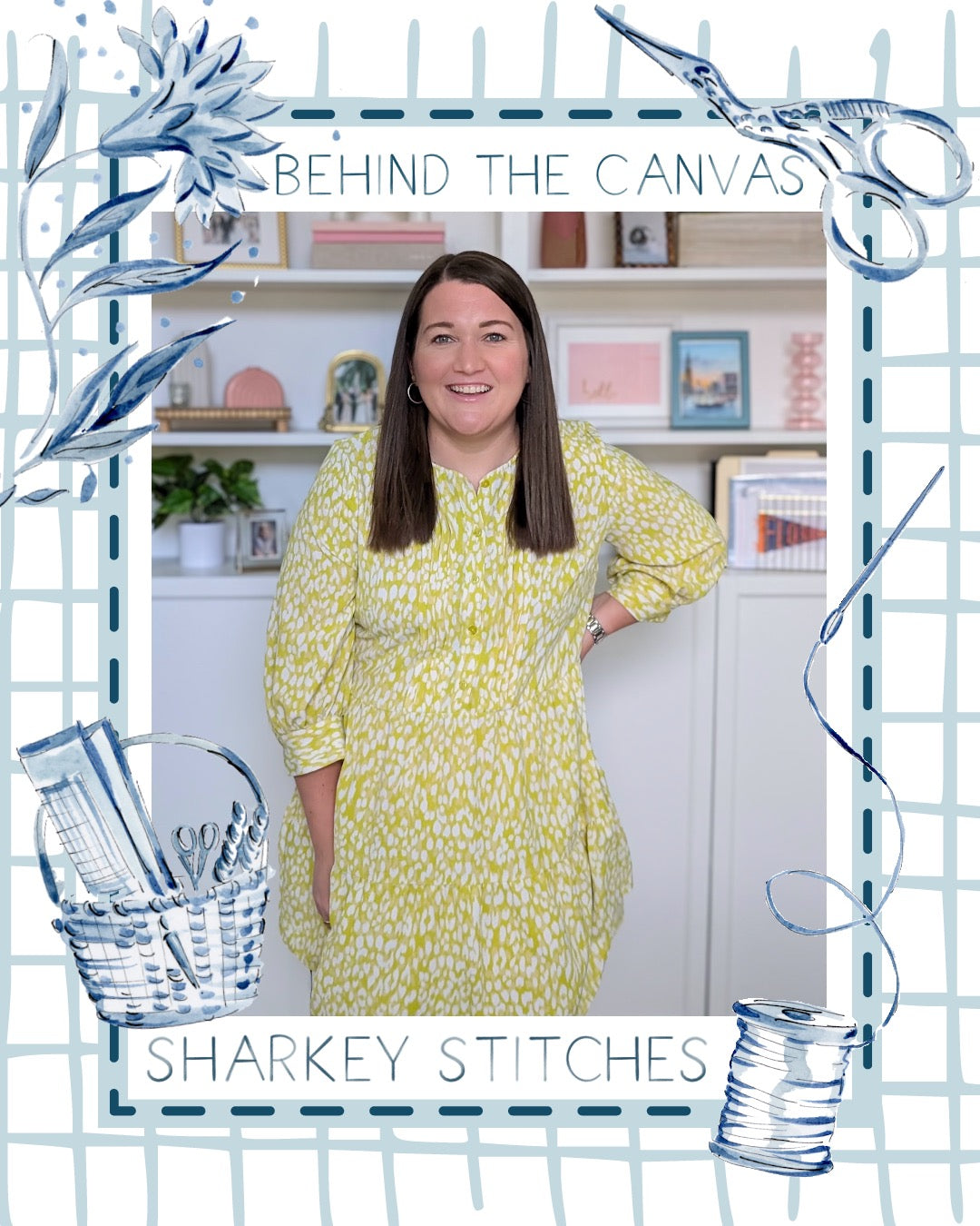 Behind the Canvas - Sharkey Stitches – Penny Linn