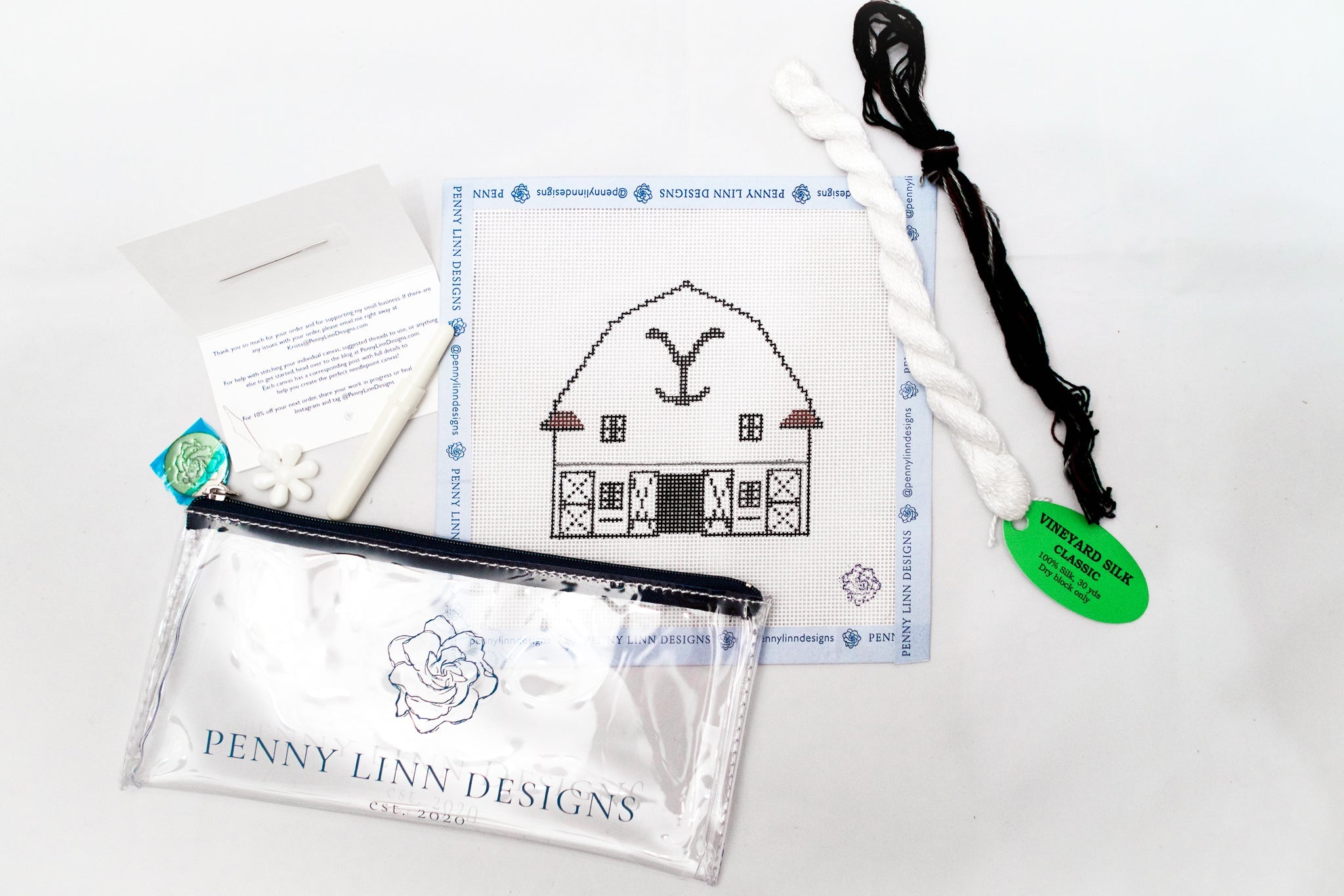 Yellowstone Dutton Ranch Hand Painted Needlepoint Canvas – Penny Linn