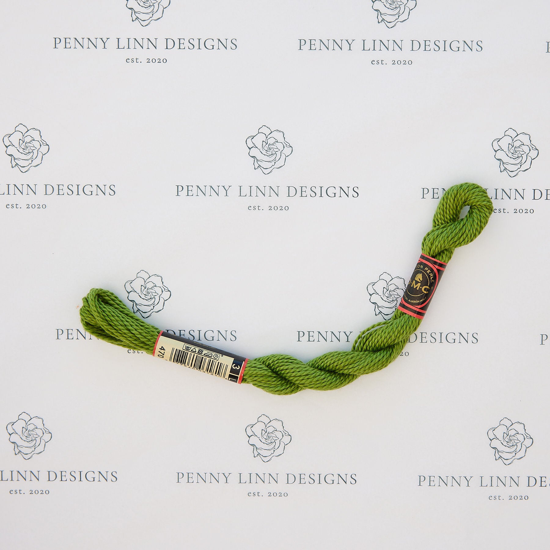 DMC 3 Pearl Cotton 470 Olive Green – Penny Linn