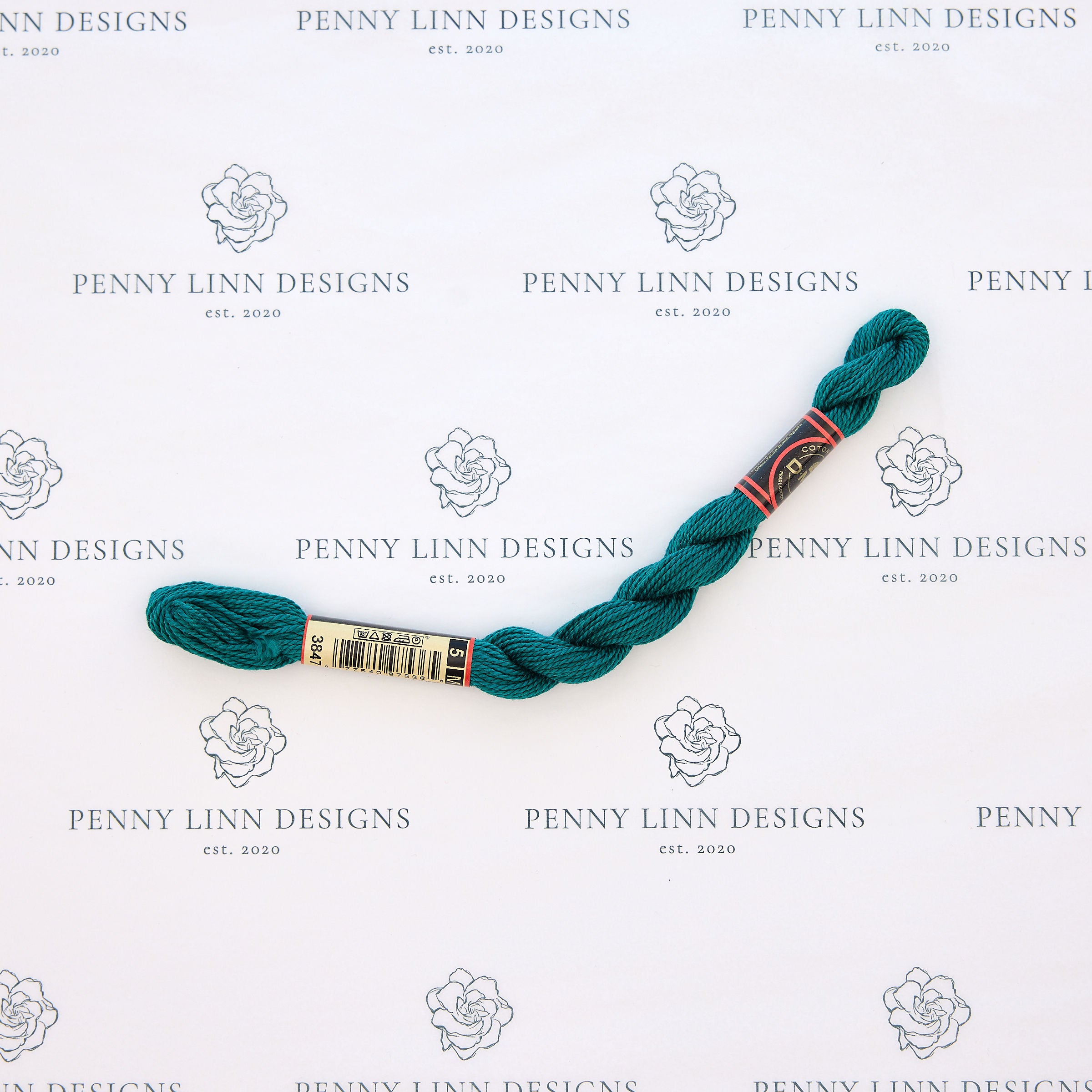 DMC 5 Pearl Cotton 3847 Dark Teal Green – Penny Linn