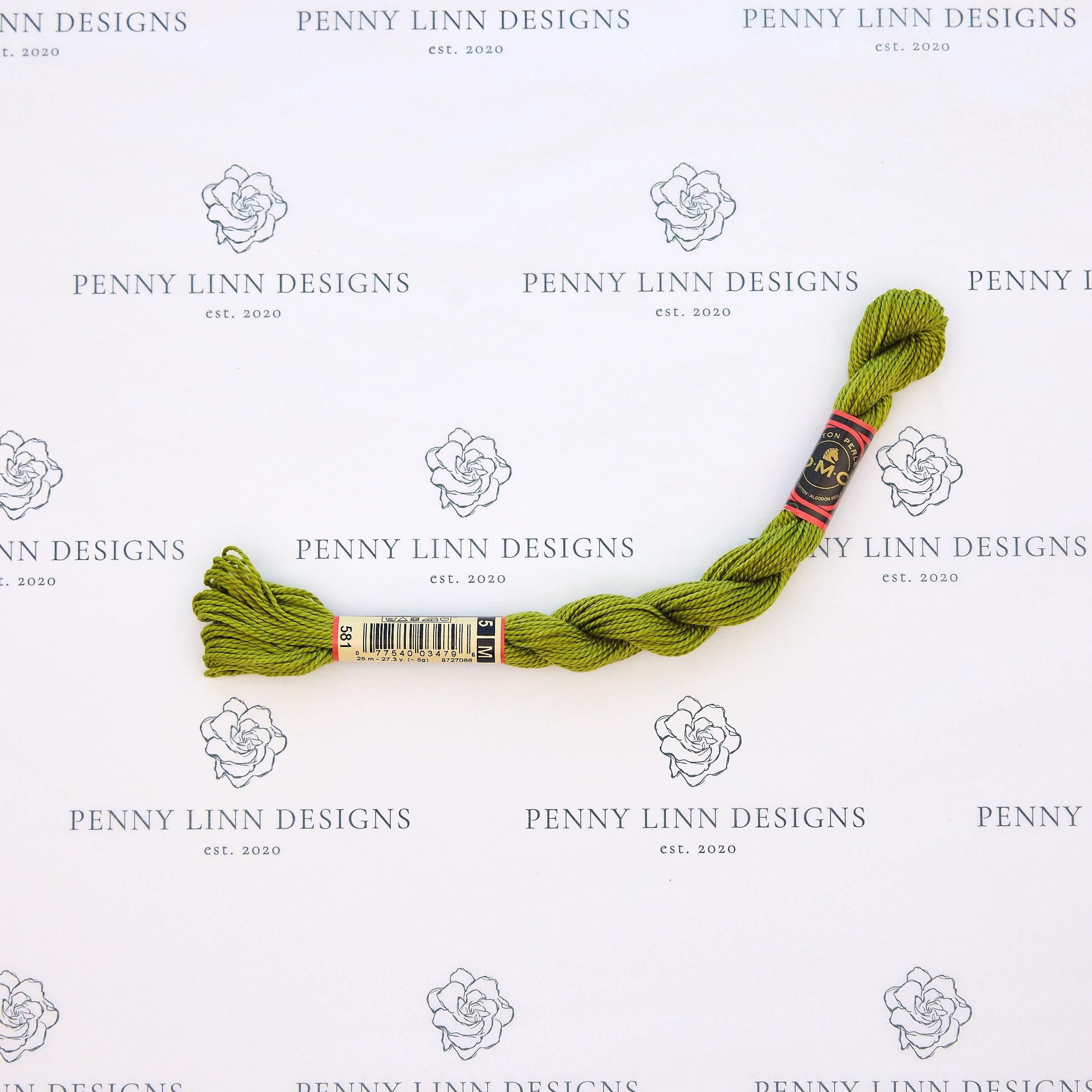 DMC 5 Pearl Cotton 581 Grasshopper – Penny Linn