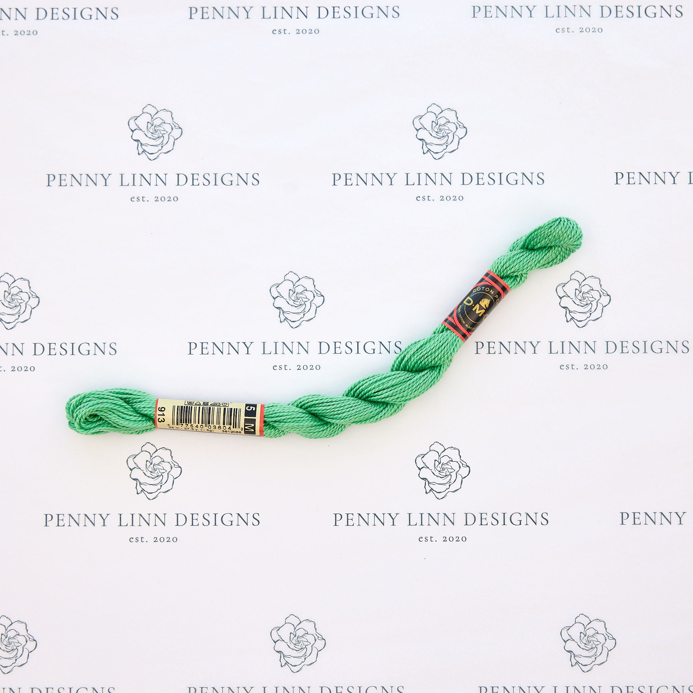 DMC 5 Pearl Cotton 913 Jade – Penny Linn