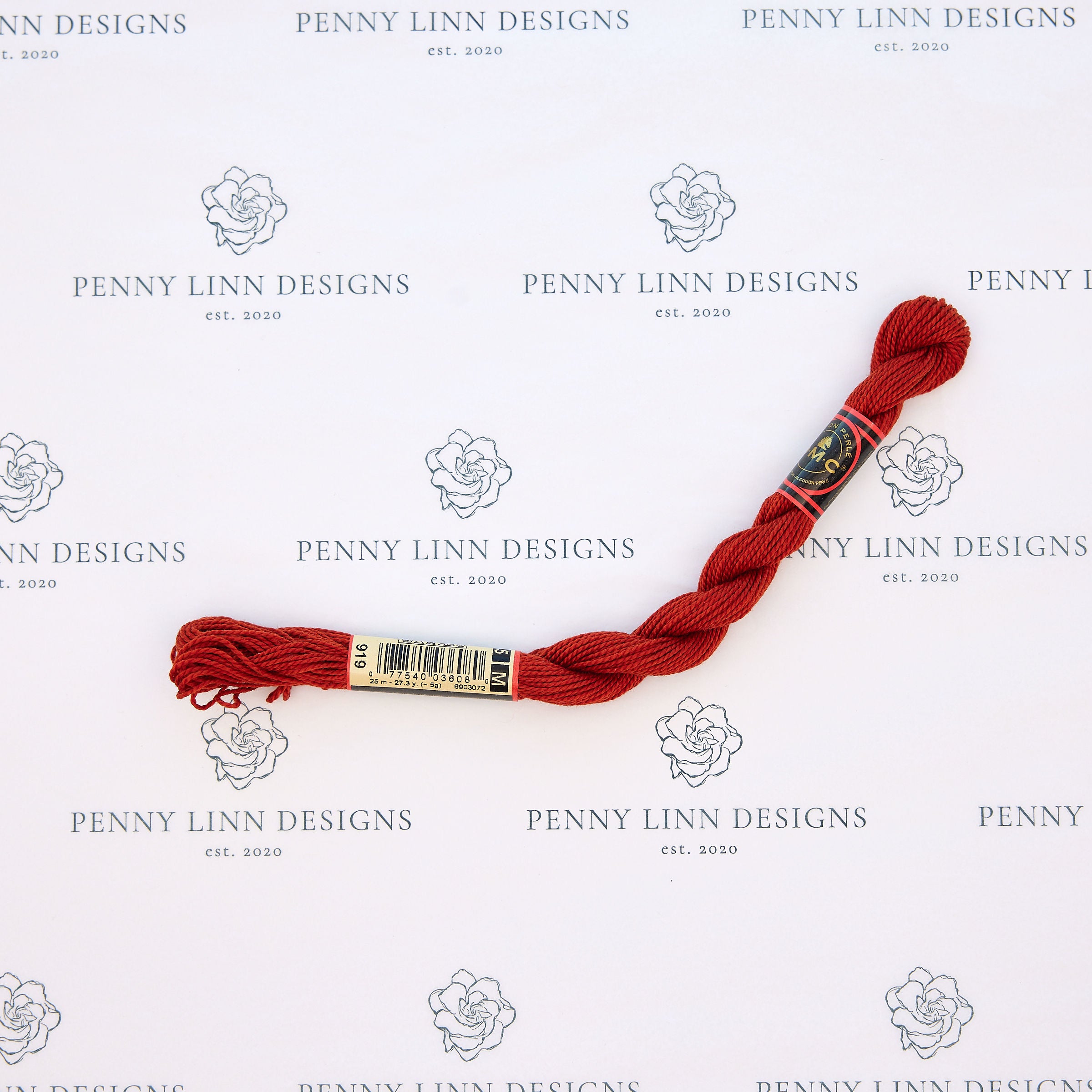 DMC 5 Pearl Cotton 919 Terracotta Brown – Penny Linn