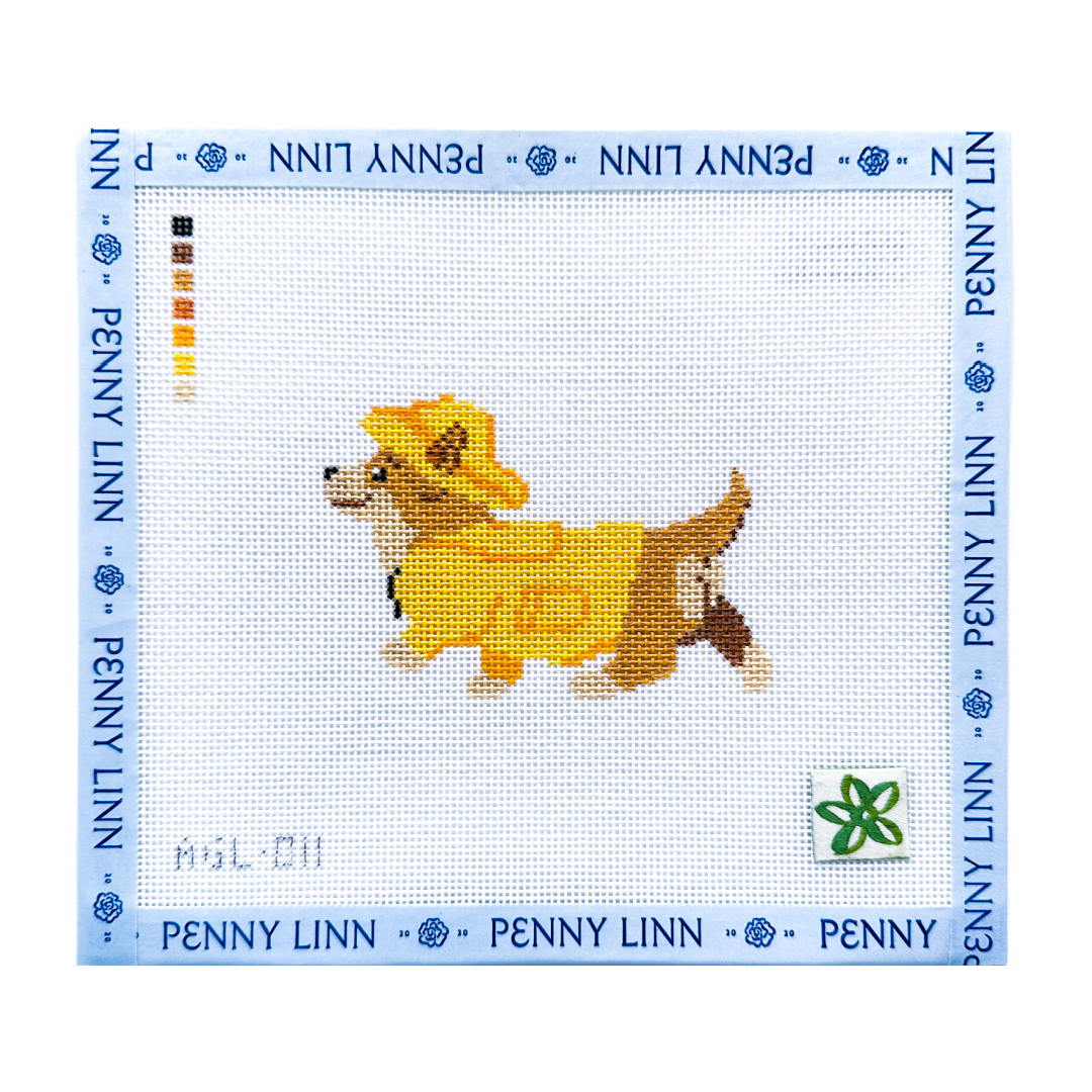 Corgi in a Raincoat – Penny Linn