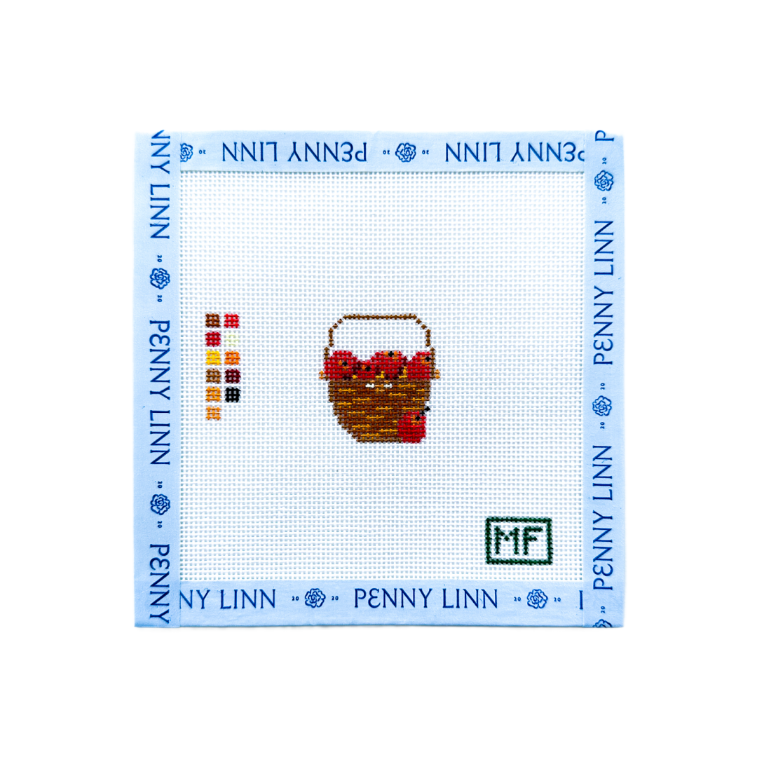 Lightship Basket with Apples Mini – Penny Linn