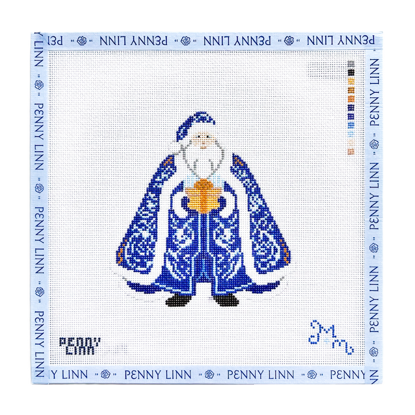 Chinoiserie Santa - Blue – Penny Linn