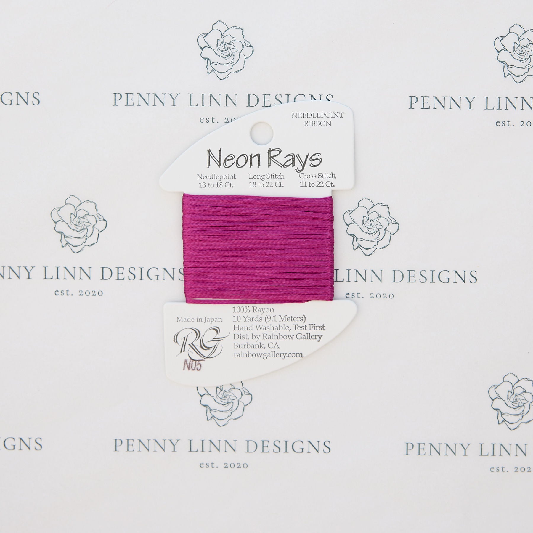 rainbow gallery neon rays+ thread needlepoint – Penny Linn