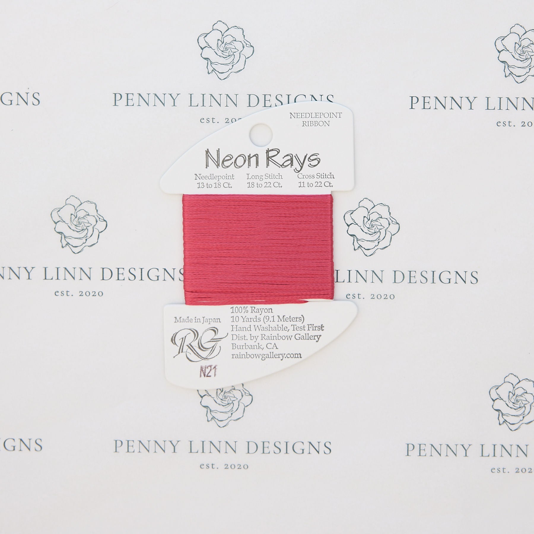 rainbow gallery neon rays+ thread needlepoint – Penny Linn