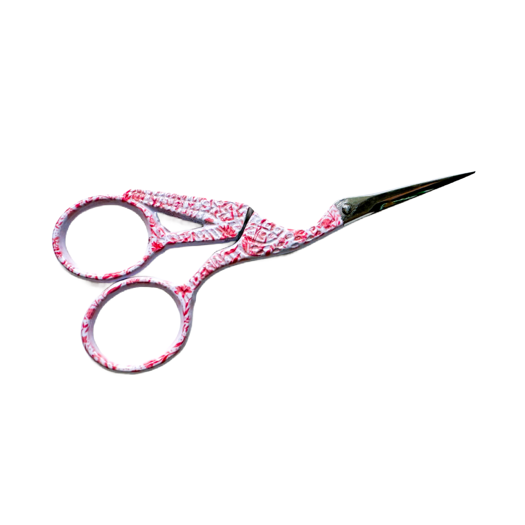 Needlepoint Print Crane Scissors - Pink – Penny Linn