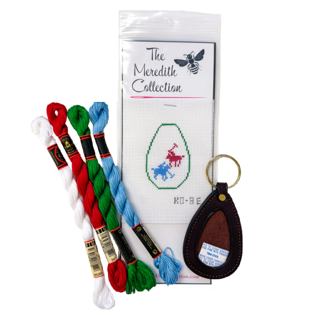 Polo Horses Oval Self-Finishing Key Fob Set – Penny Linn