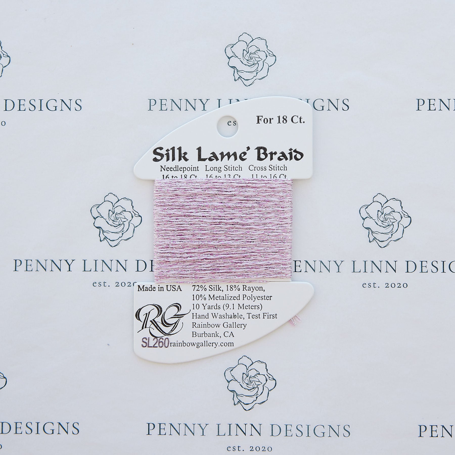 rainbow gallery silk lame braid plus thread needlepoint – Penny Linn