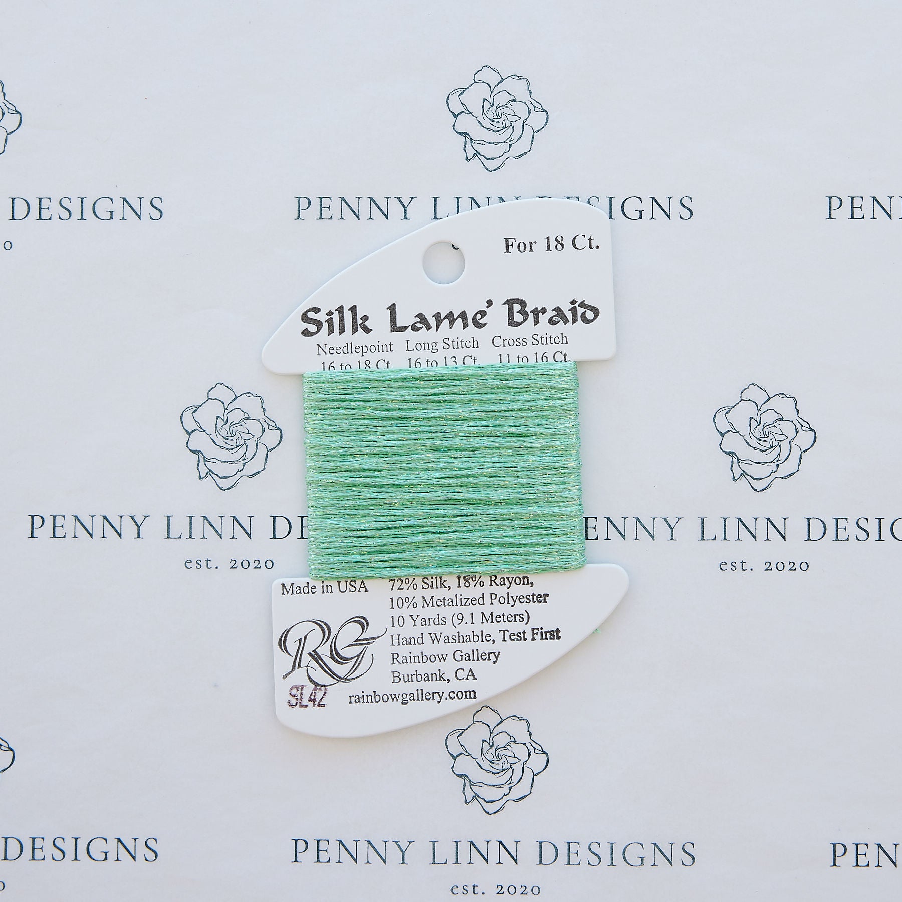 rainbow gallery silk lame braid plus thread needlepoint – Penny Linn