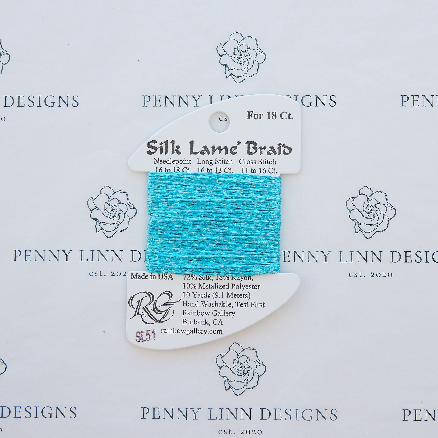 rainbow gallery silk lame braid plus thread needlepoint – Penny Linn