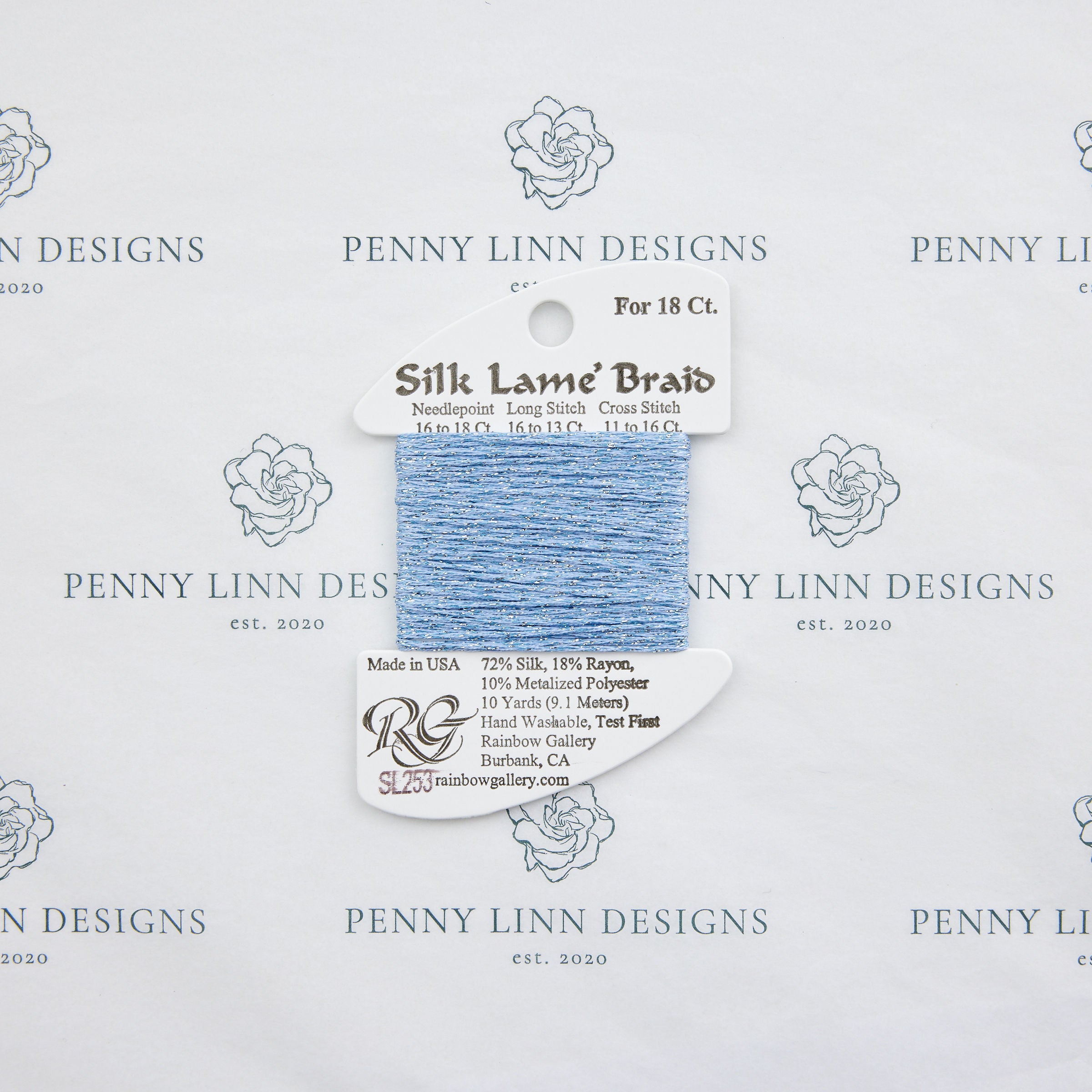 rainbow gallery silk lame braid plus thread needlepoint – Penny Linn