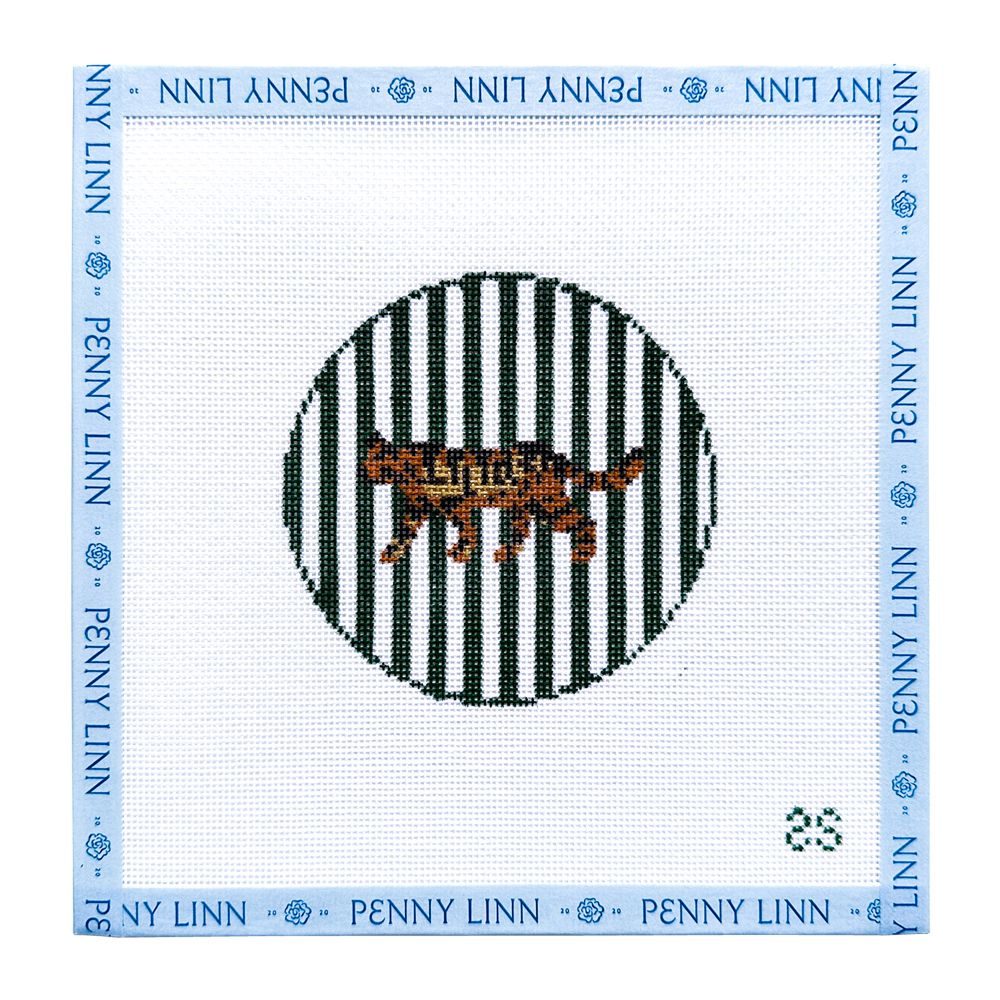 Striped Cheetah Round – Penny Linn