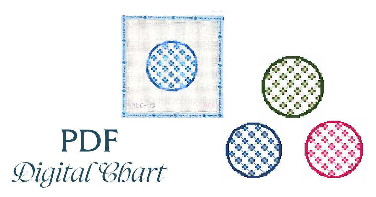 Floral Round Lattice - CHART – Penny Linn