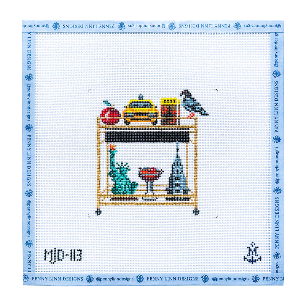 New York City Bar Cart – Penny Linn