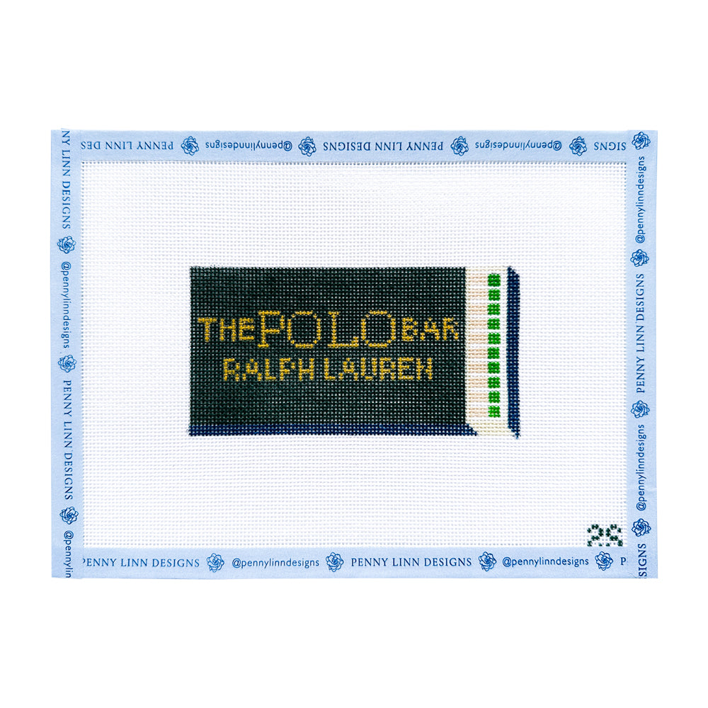 The Polo Bar Matchbook Canvas – Penny Linn