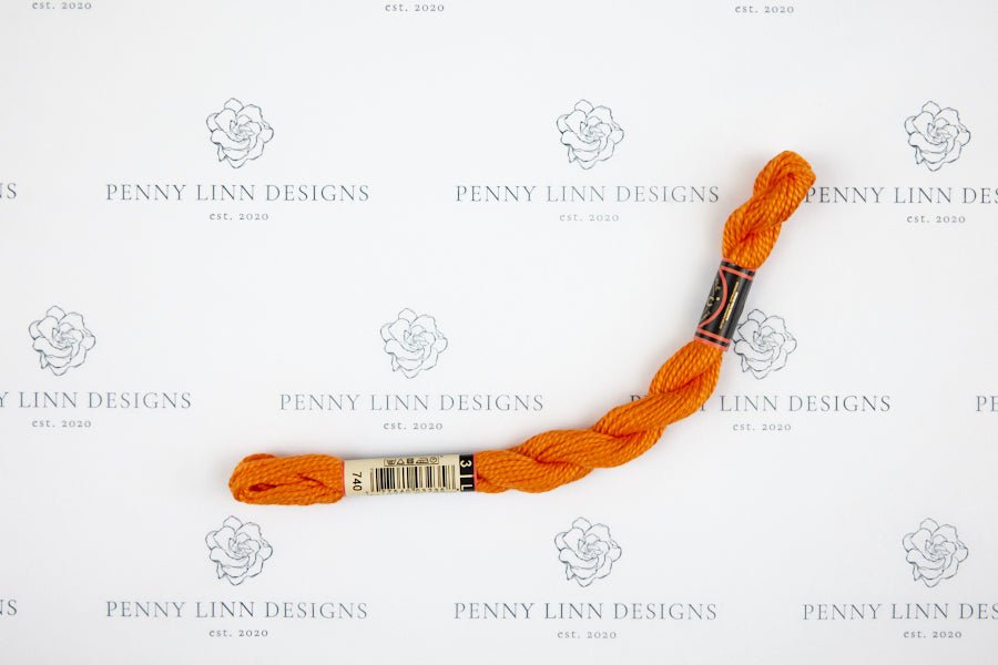 DMC 3 Pearl Cotton 740 Tangerine – Penny Linn