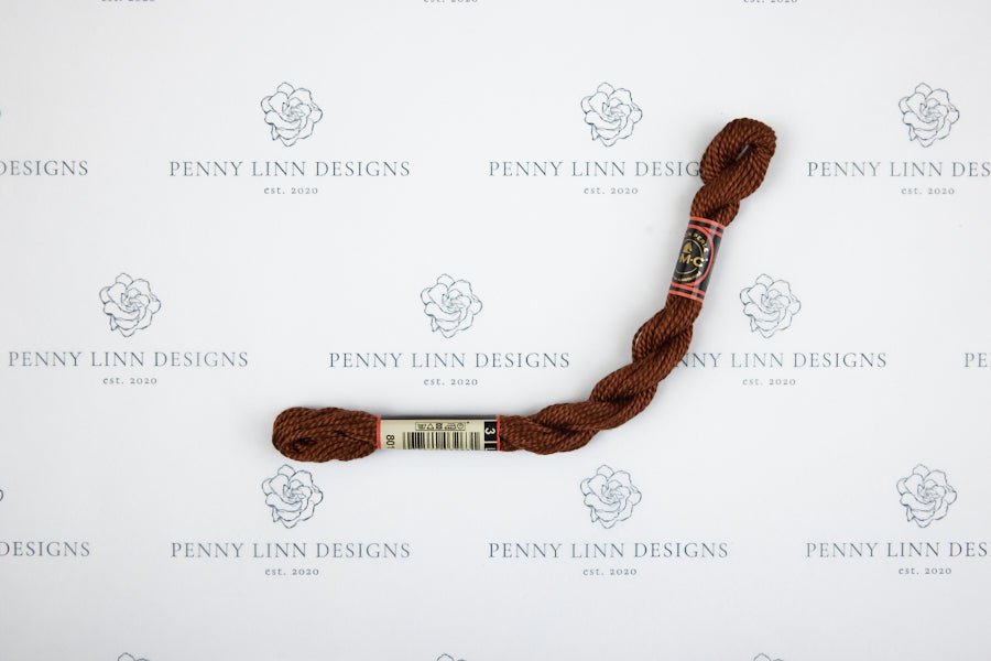 DMC 3 Pearl Cotton 801 Coffee Brown - Dark – Penny Linn
