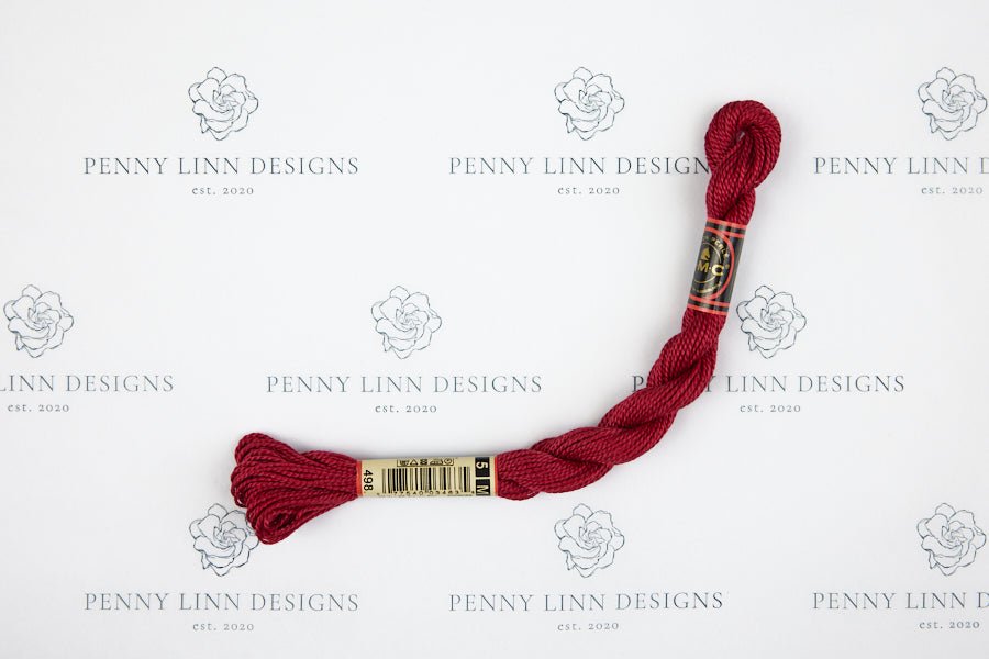 DMC 5 Pearl Cotton 498 Red - Dark – Penny Linn