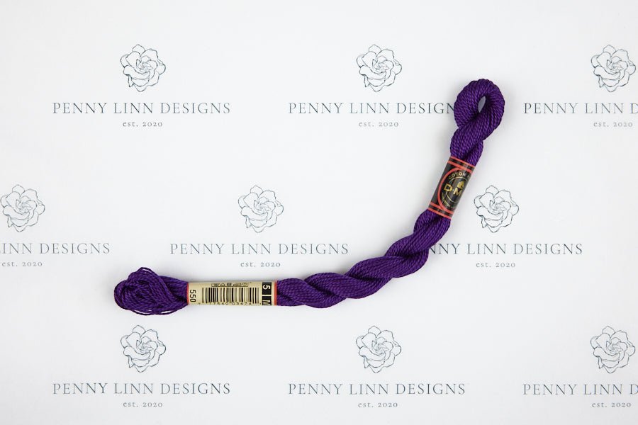 DMC 5 Pearl Cotton 550 Violet - Very Dark – Penny Linn