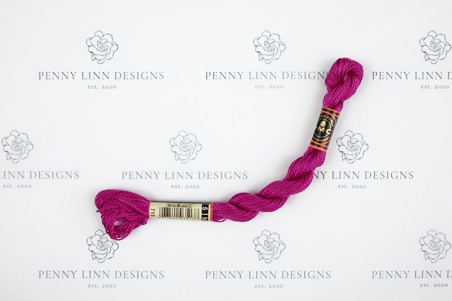 DMC 5 Pearl Cotton 718 Plum – Penny Linn